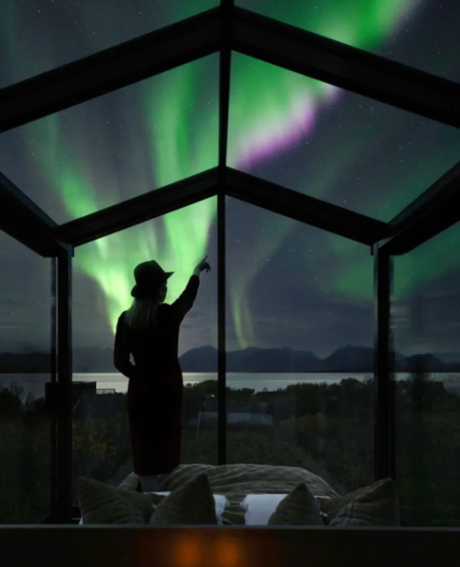 Wonderinn's Mirrored Glass Cabin: Embrace Winter Wonders!