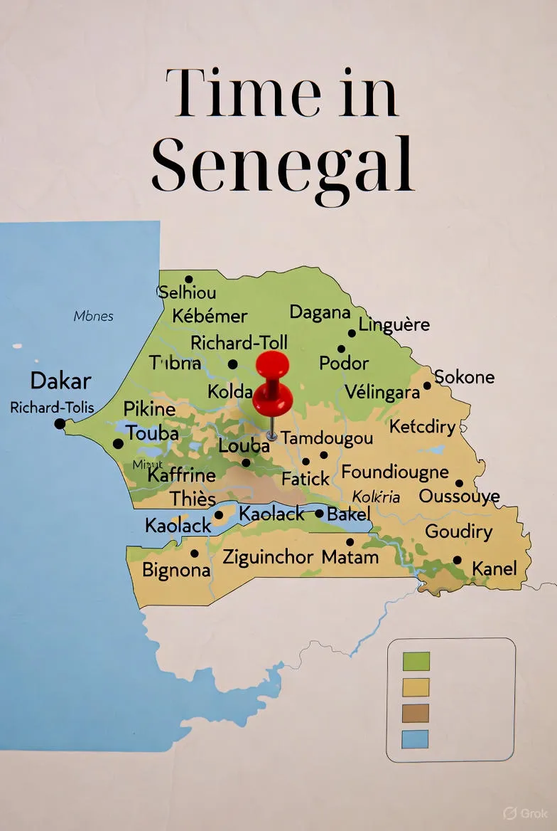 Current Time in Senegal – Local Time & Time Zone