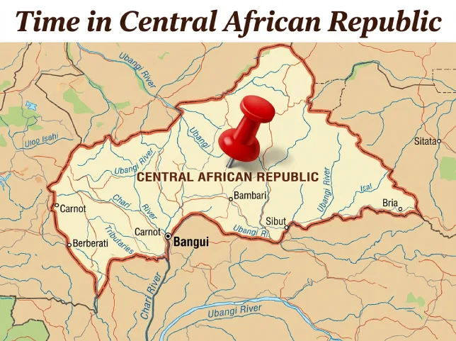 Current Time in Central African Republic - Local Time & Time Zone