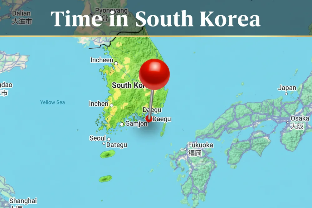 Current Time in South Korea – Local Time, Time Zone, UTC & DST