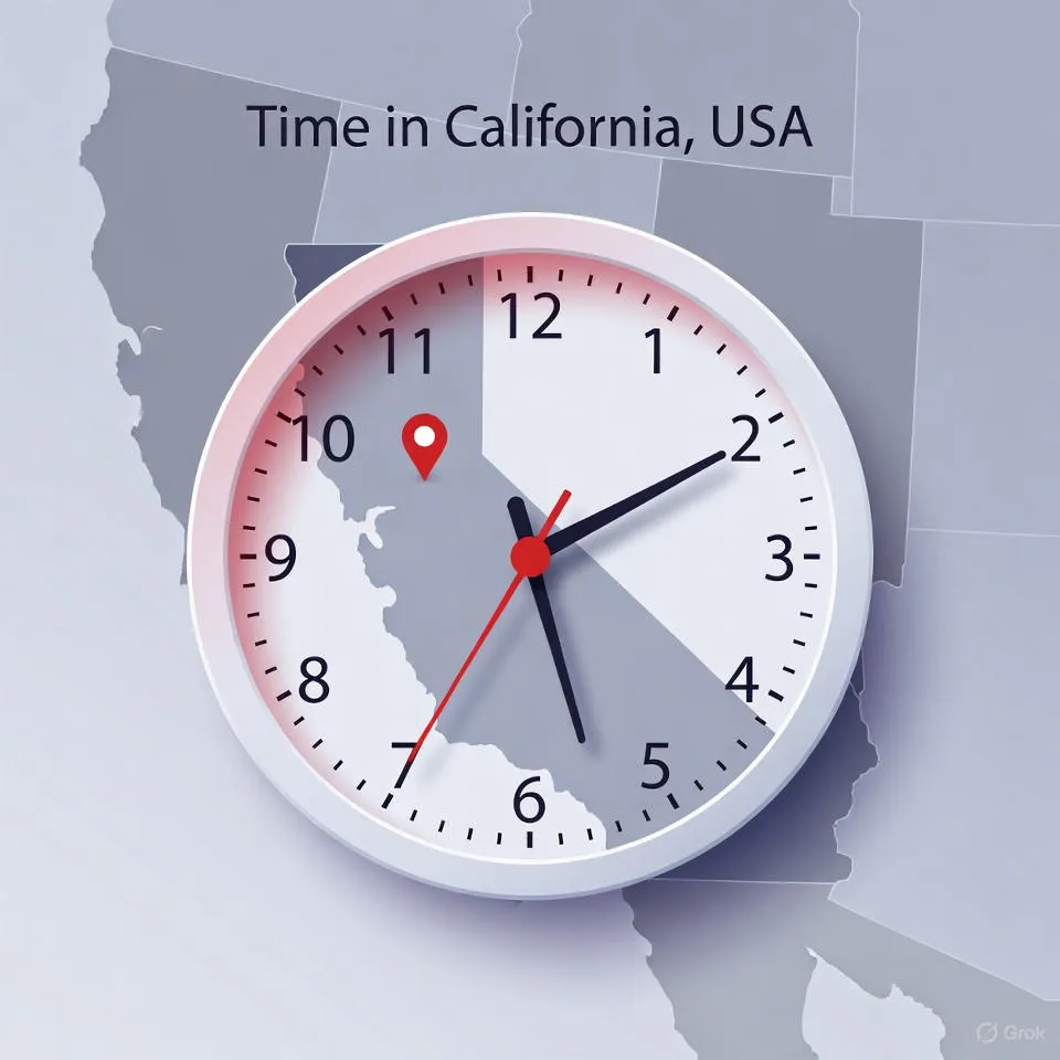 Current Time in California, USA Now