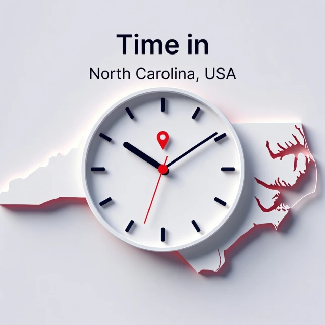 Current Time in North Carolina, USA Now