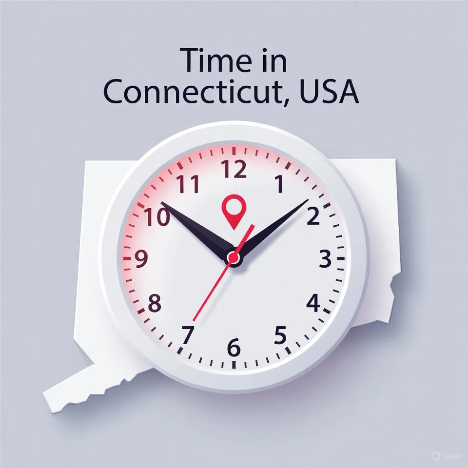 Current Time in Connecticut, USA Now