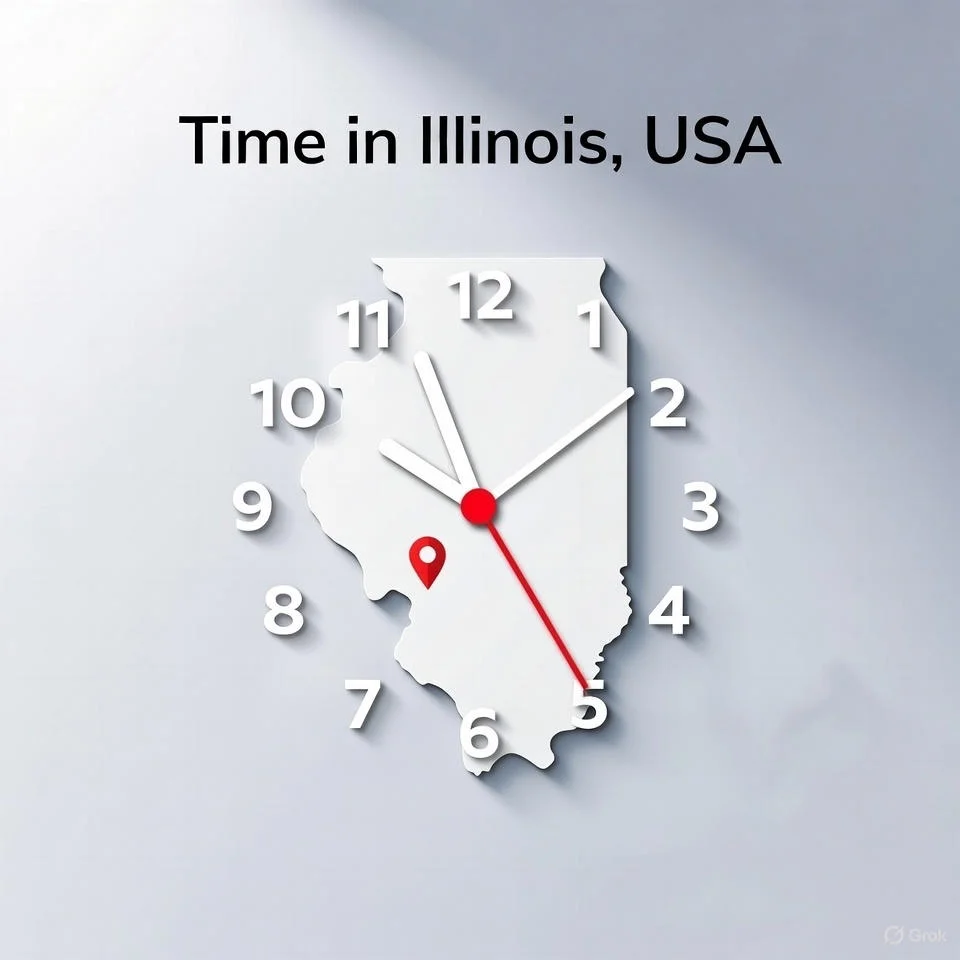 Current Time in Illinois, USA Now