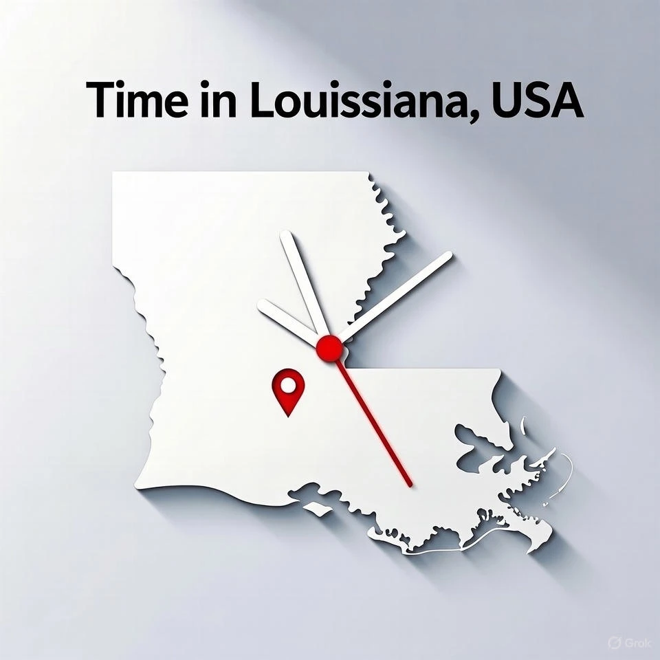Current Time in Louisiana, USA Now