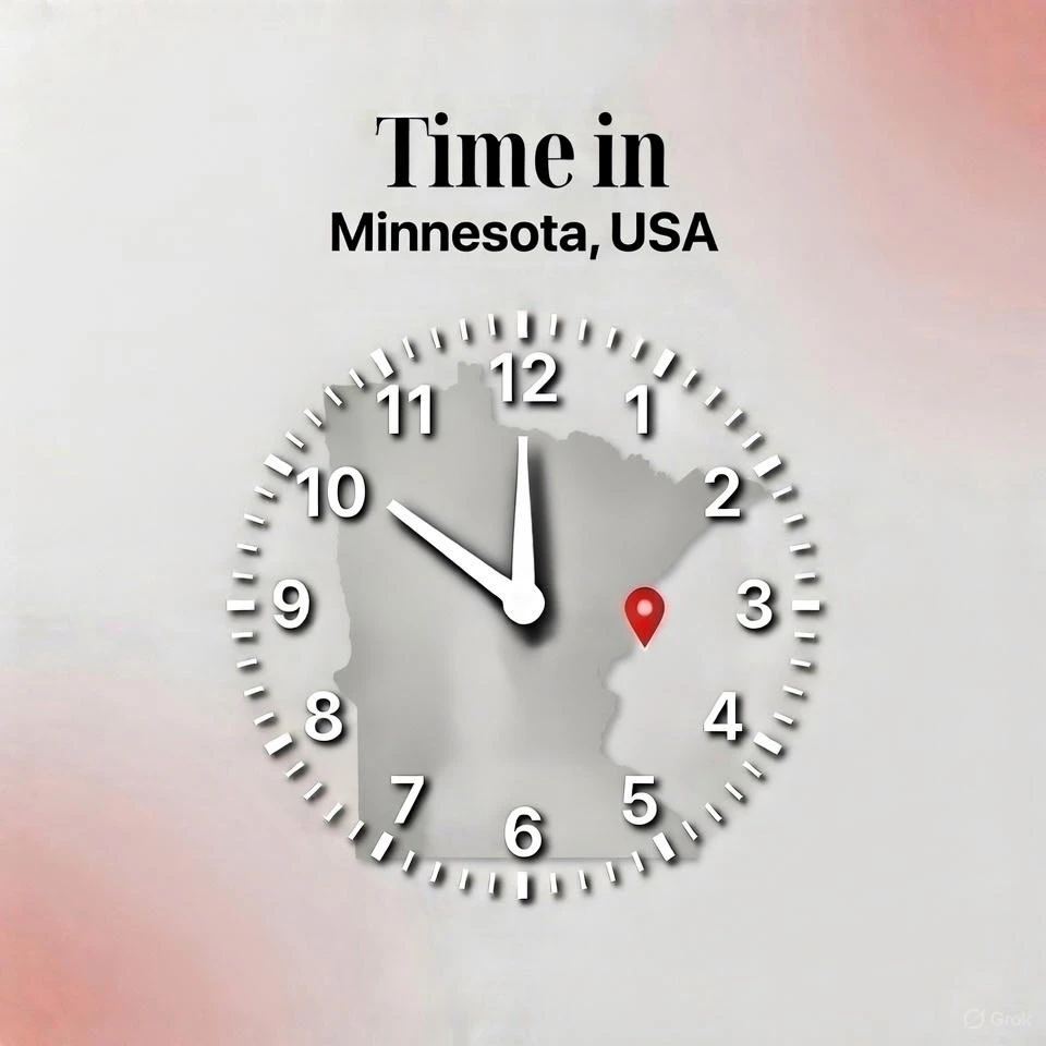 Current Time in Minnesota, USA Now
