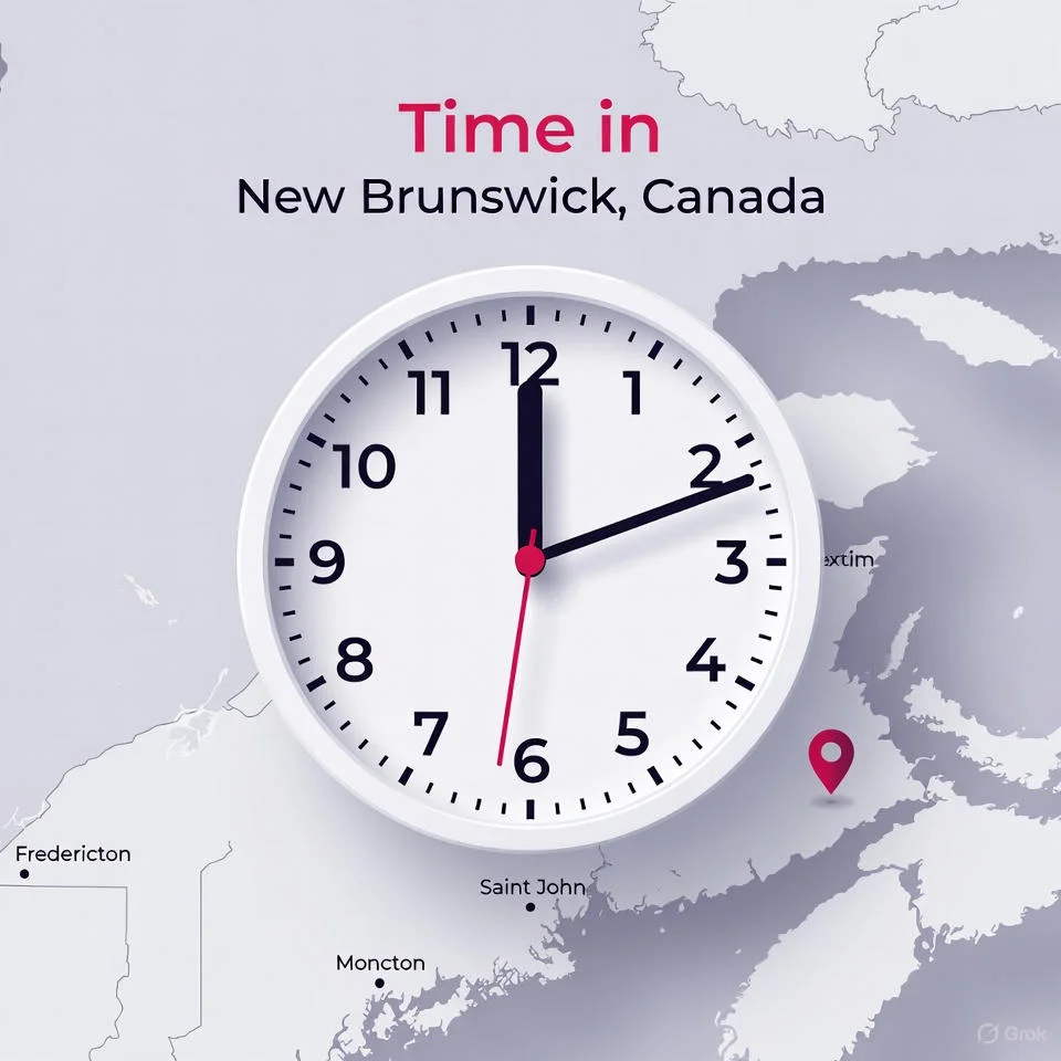 Current Time in New Brunswick, Canada Now