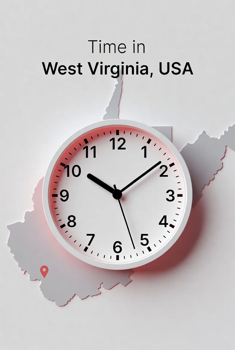 Current Time in West Virginia, USA Now